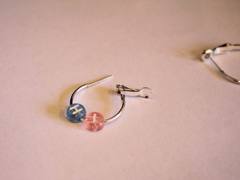 make some cute and sassy letter bead hoop earrings